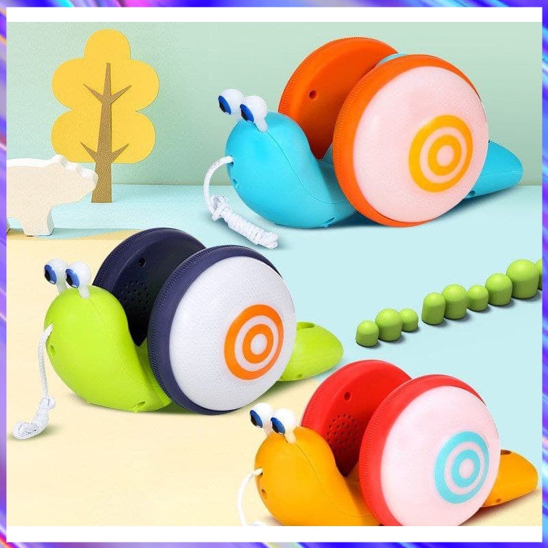 Pull Along Snail Toy Walking Snail with Sound and Lights Best Gift for ...