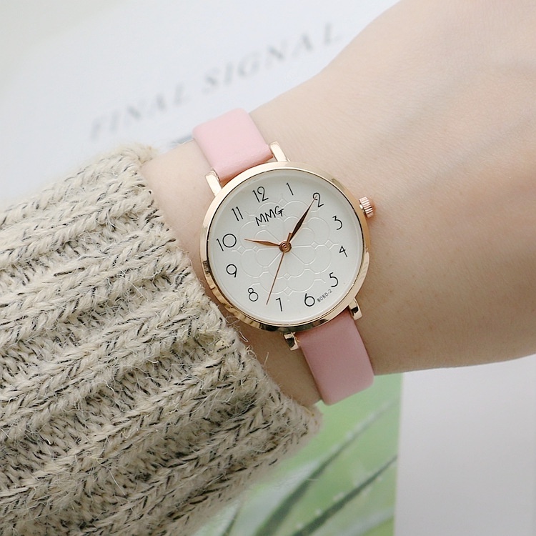 Mmg Ins Preppy Style Student Watch Simple Digital Surface Girl Small ...