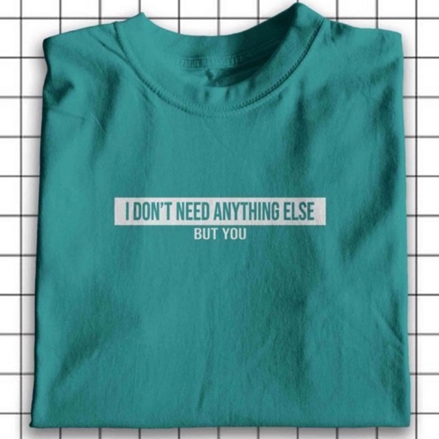 I dont need anything else T-shirt Aesthetic minimalist Statement shirt ...