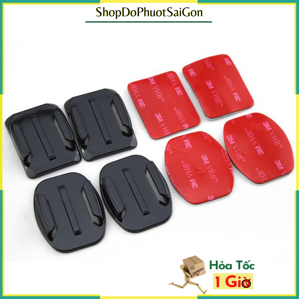 3M glue and helmet mount for Gopro, Gitup, SJCAM, EKEN, Gecko, Xiaomi ...
