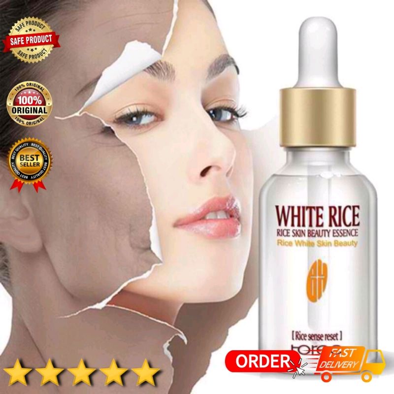 Authentic Rorec White Rice Serum for Face Korea Reduces Wrinkles Dark ...