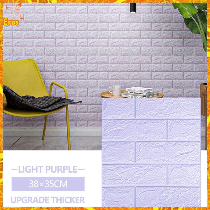 BIG SALE 38x35cm 3D Wallpaper Adhesive Wall Decor Design Foam Bricks ...