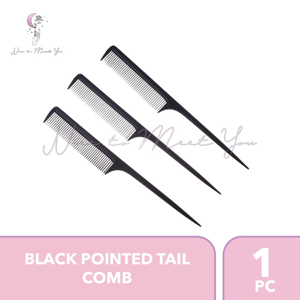 Comb Black Sharp Tail Comb Long and Long Tooth Comb Haircut Comb hair ...
