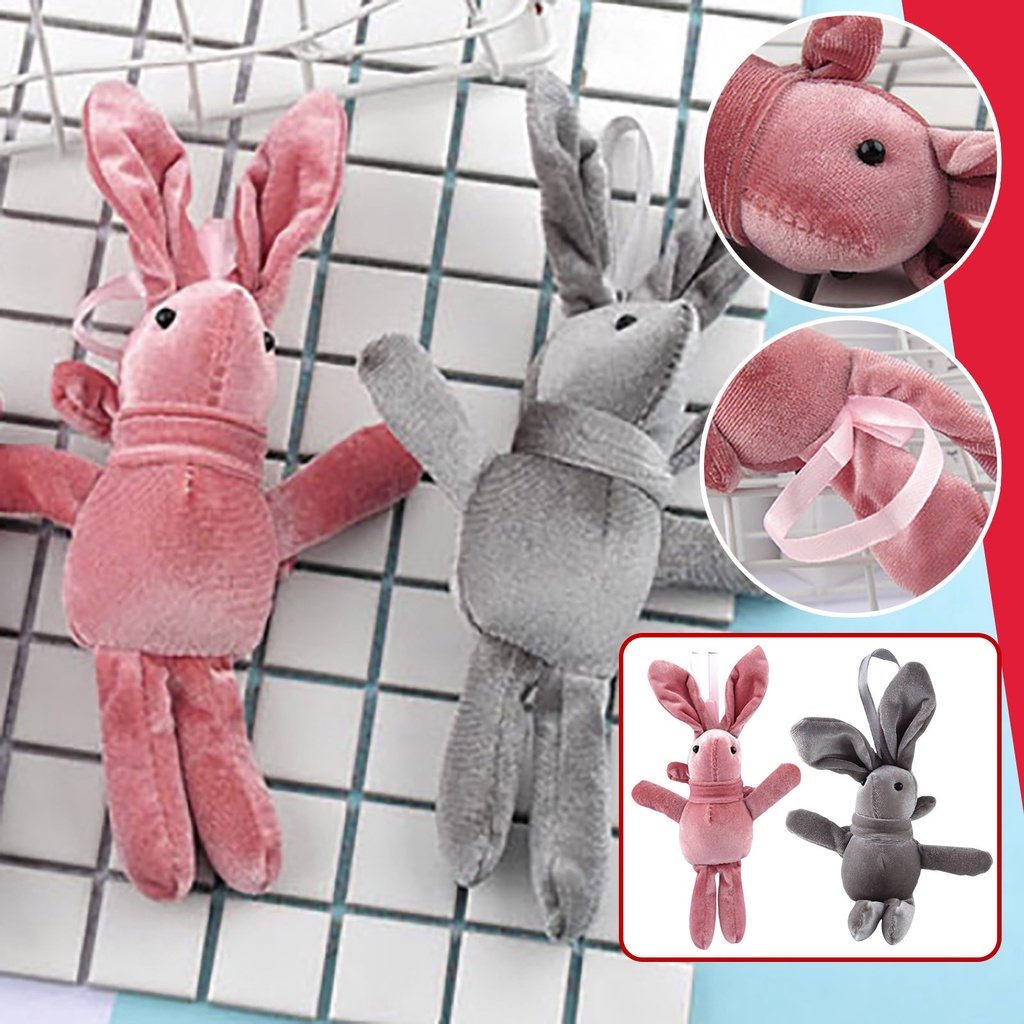Stuffed Animal Rabbit Wishing With Strap PP Cotton Doll Kids Korean ...