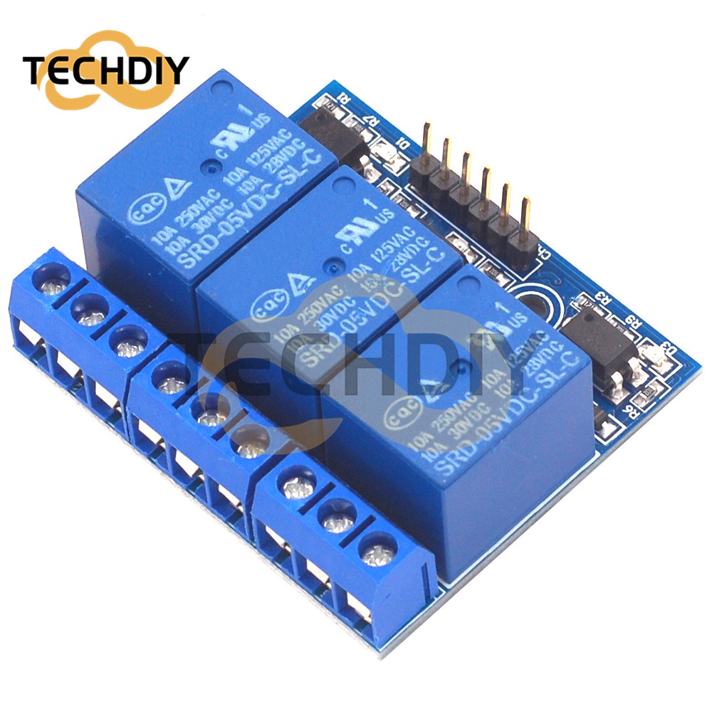 5v 12v 3 Channel Relay Module With Optocoupler Isolation Opto-isolated ...