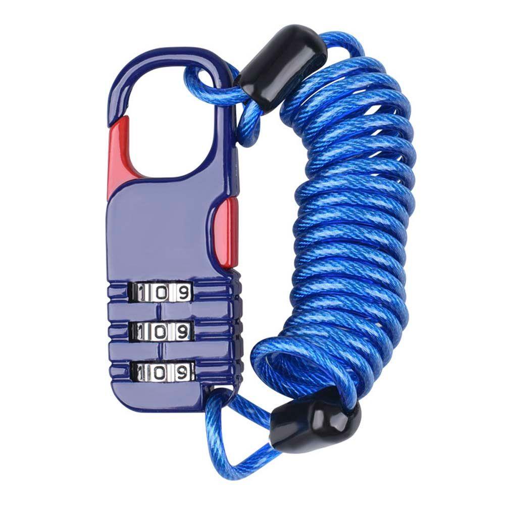 SELECTEDDE Bicycle Rope Lock, Three Digit Password Combination Safety ...