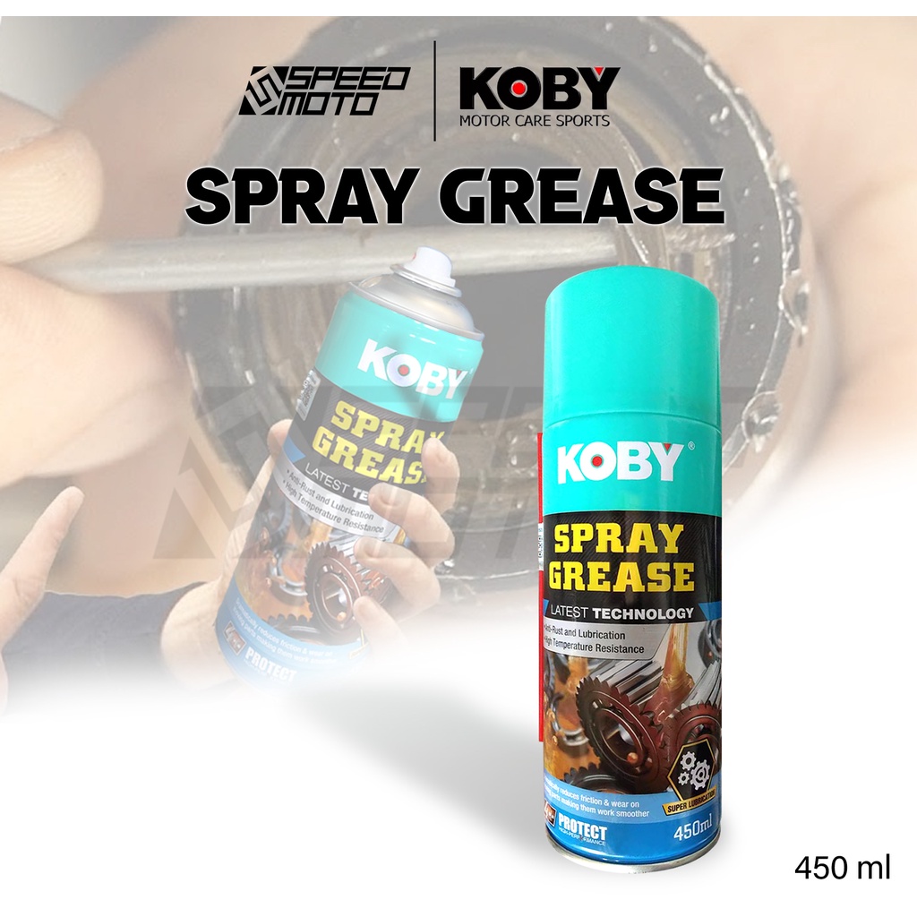 KOBY HIGH-TEMP SPRAY GREASE M341 450ML / MULTI-PURPOSE LUBRICANT SPRAY ...