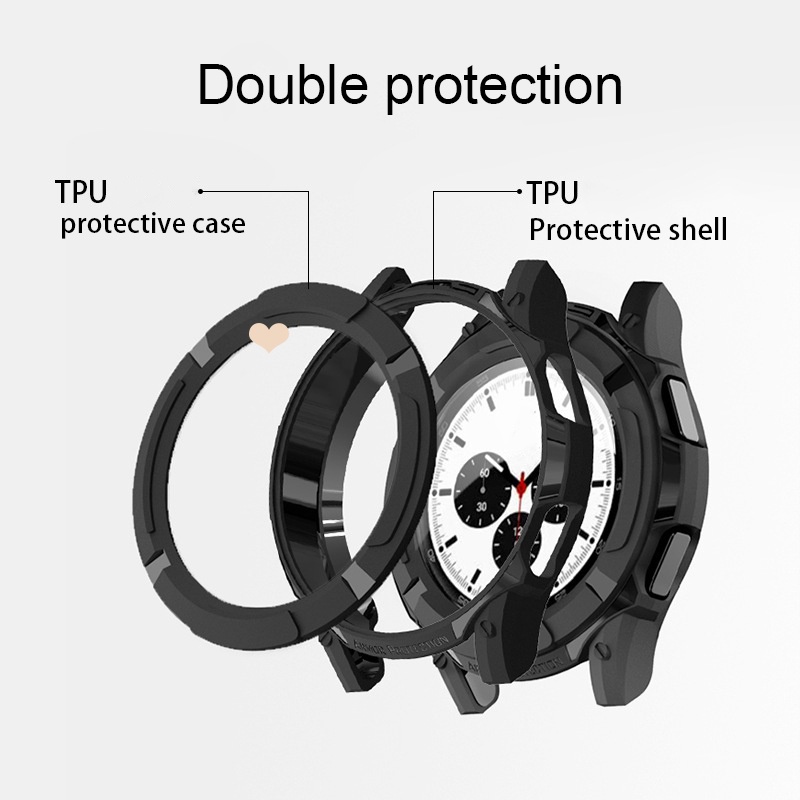 Protective Case for Samsung Galaxy Watch 4 Classic 42mm TPU Cover for ...