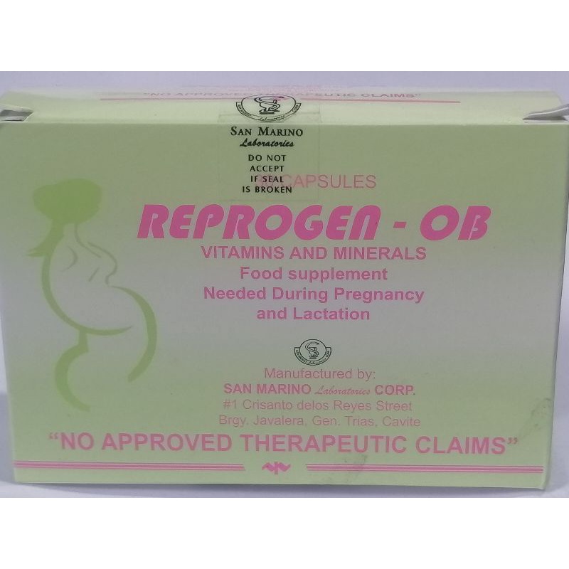 Reprogen Ob prenatal and post natal multivitamins | Shopee Philippines