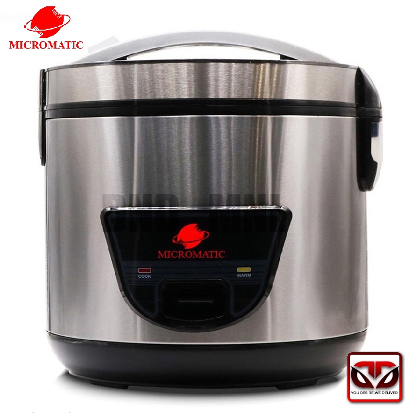 D&D Micromatic MJRC SERIES 1.8L/1.5L Jar Type Rice Cooker with Steamer ...