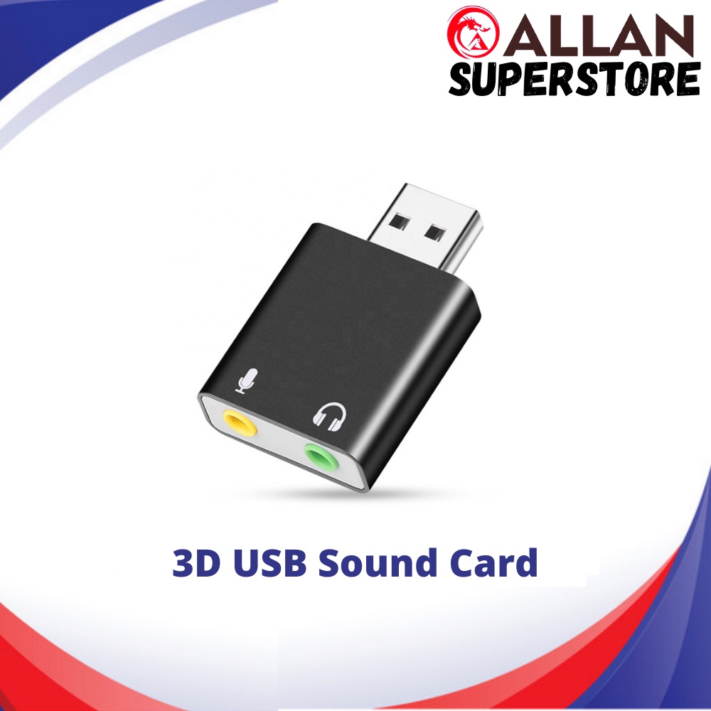 Allan Superstore 7.1-Channel Aluminum Alloy USB Sound Card Computer ...