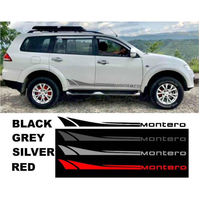 mitsubishi montero gen 2 side body sticker 2pcs set | Shopee Philippines