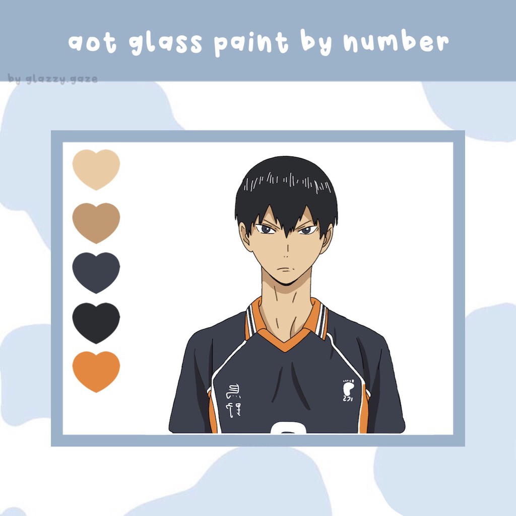 Haikyuu glass painting kit | Shopee Philippines