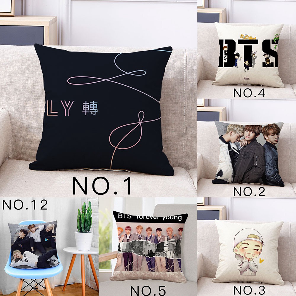 BTS K-POP BT BT21 Pillow Sofa Bed Sofa Pillow Cushion Case | Shopee ...