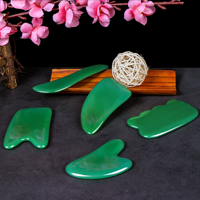 Jade Gua Sha Scraping Massage Tool for SPA,Reducing Neck Muscle Pain ...