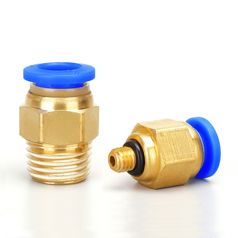 PC Pneumatic Fitting Push In Fittings Male Thread Quick Connector 4mm ...