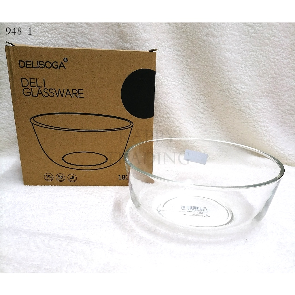 DELISOGA Glass Bowl 180mm 948-1 | Shopee Philippines