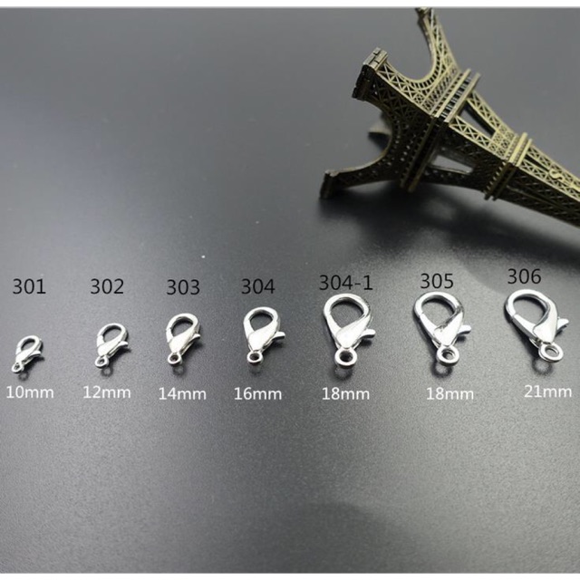 Lobster Lock 200 PCS (Gold/SILIVER/NICKEL) | Shopee Philippines