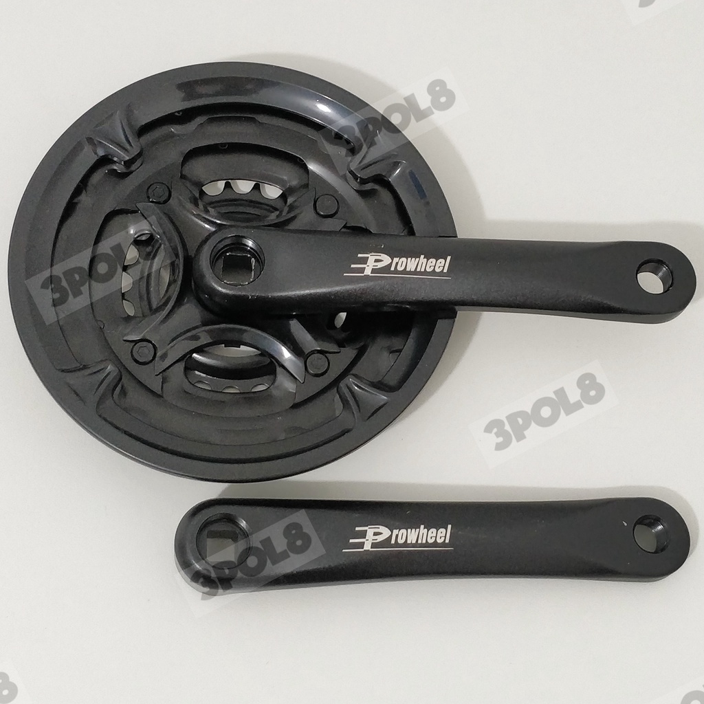 Crankset Alloy 170mm Prowheel 3by 24/ 34/ 42T MTB 3 by Crank Set ...