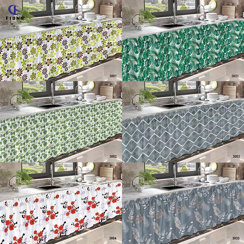 2022 New Lababo Kitchen Curtain sink panlababo Half Curtain 150*70cm ...