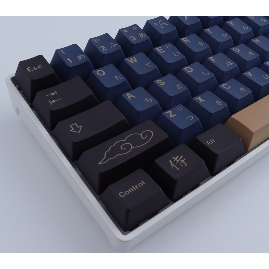 GMK Red/Blue Samurai keycaps, 129 Keys keycaps Cherry Profile DYE-SUB ...
