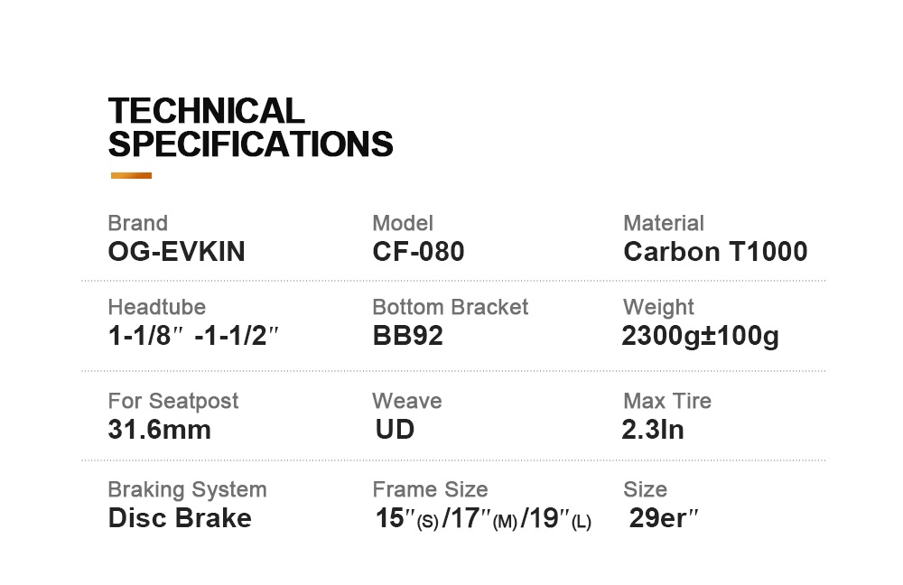 OG-EVKIN Carbon Full Suspension Mountain Bike Frame 12X148 Thru-Axle 12V Boost 29er 2.35 Tire ...