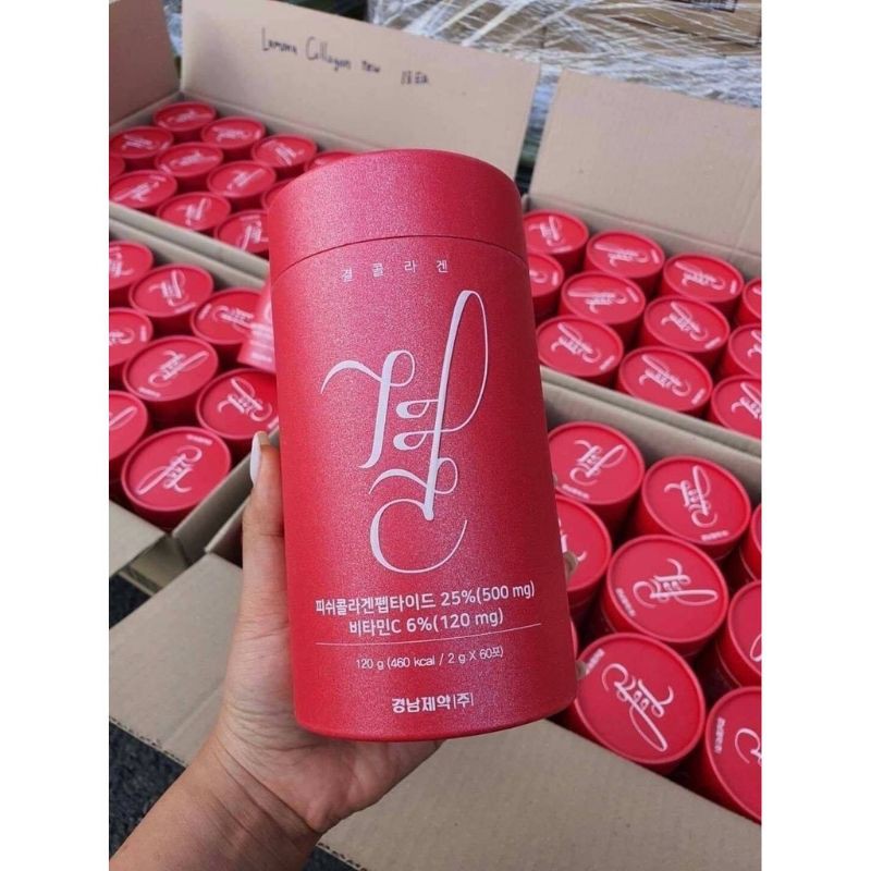 Lemona Gyeol Collagen Korea 1 Box Contains 60 Sachets (new pack Red Jar ...