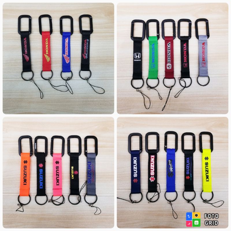 honda and suzuki car and motorcycle logo keyholder keychain | Shopee ...