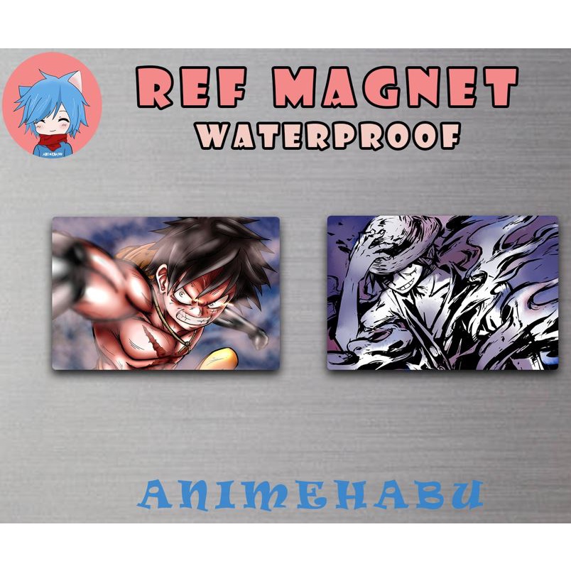 LUFFY One Piece Anime Collection Ref Magnet Waterproof [High Quality ...