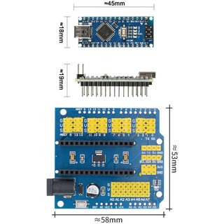 Circuitrocks Nano ch340 Atmega328P 5V 16Mhz I/O Expansion Sensor Shield ...