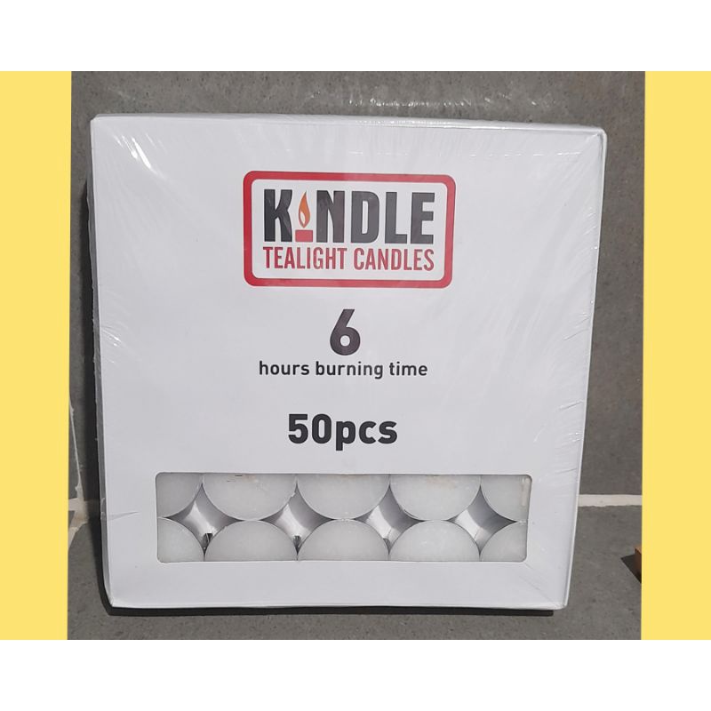 KINDLE TEALIGHT 6 hours burning time/ 50'S AND 10's | Shopee Philippines