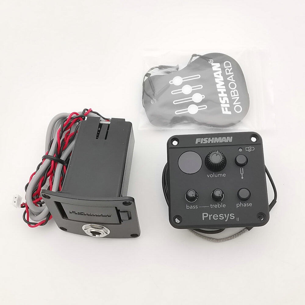 PF-Original Fishman Presys II Pickups EQ Tuner Silver Piezo Active pickups Amplification system ...
