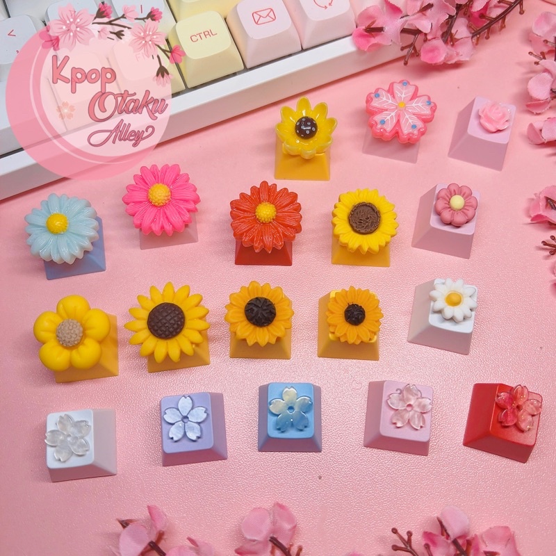 Flower Series Multiple Design Edition Artisan Keycaps | Kpop Otaku ...