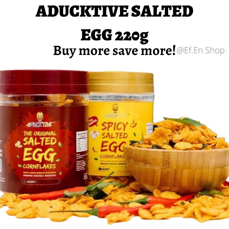 Aducktive SALTED EGG SNACK CORNFLAKES SPICY Corn SNEK Corn CORNFLAKES ...