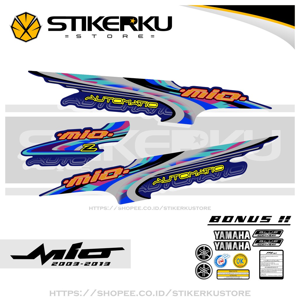 STRIPING MIO MX /SPORTY/ SMILE/ GARNIS/ KONTES/THAILOOK/ ORI/ STICKER ...