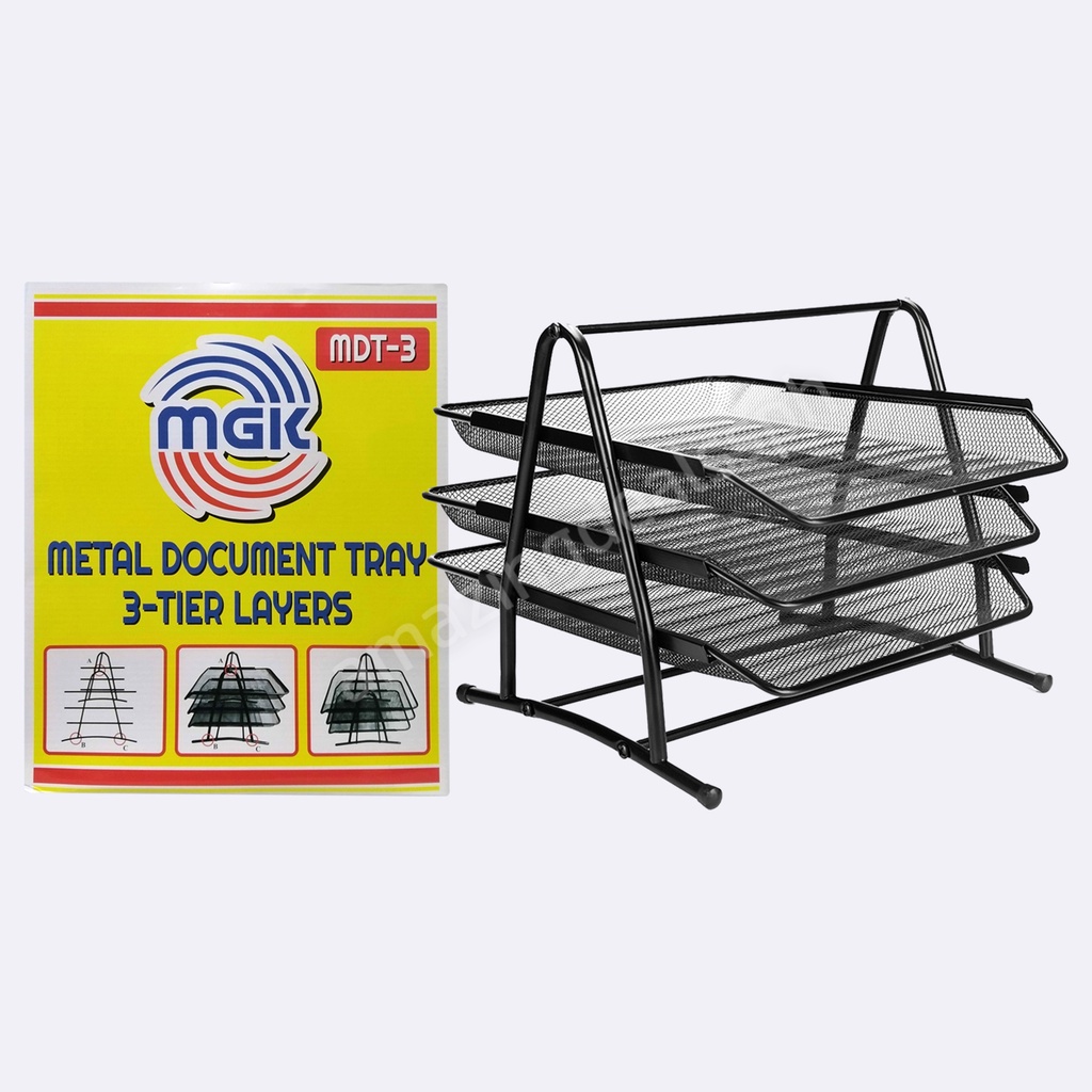 MDT-3 MGK Metal Document Tray 3-Tier Layers | Shopee Philippines