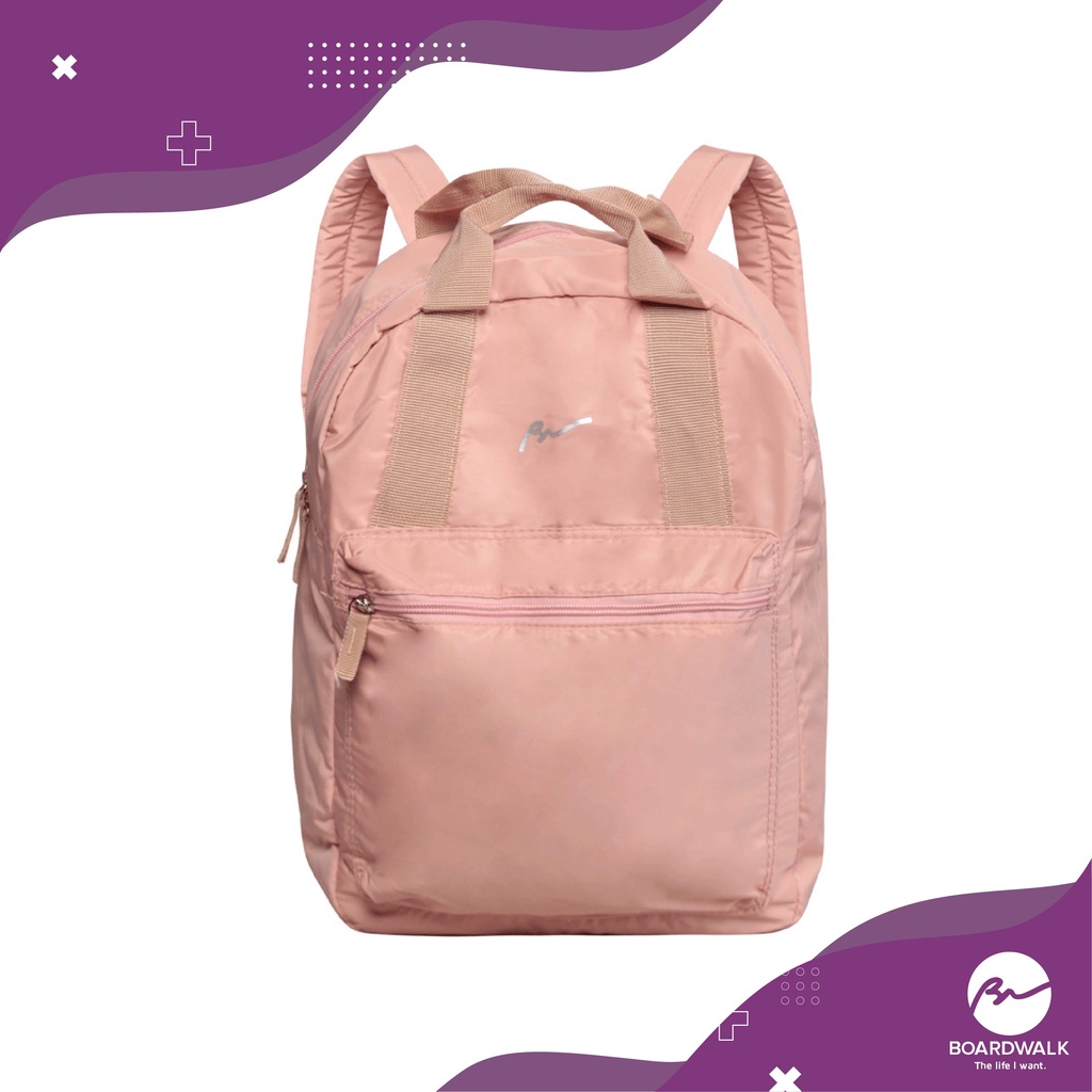 Boardwalk Velvita Peach Colored Ladies Backpack | Shopee Philippines
