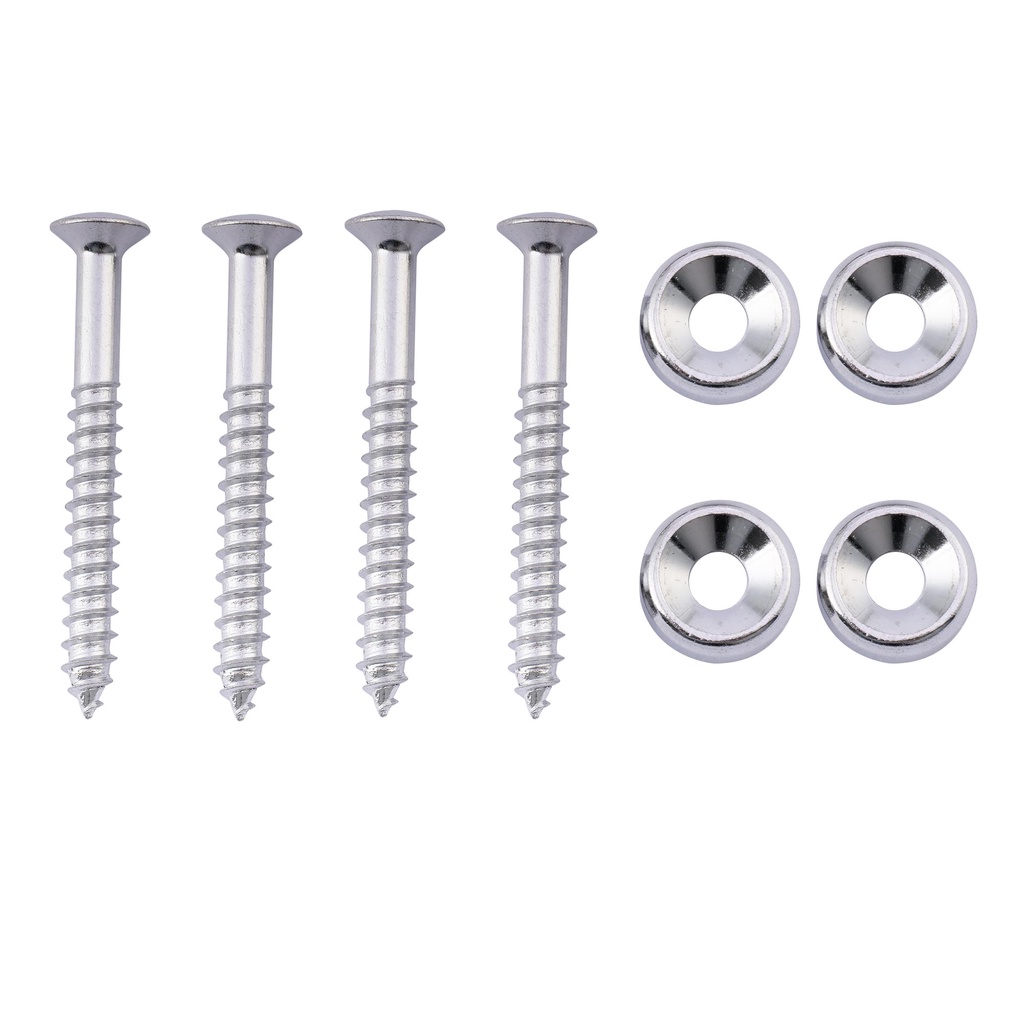 Musiclily Electric Guitar Bass Neck Joint Bushings & Bolts (4 Pieces ...