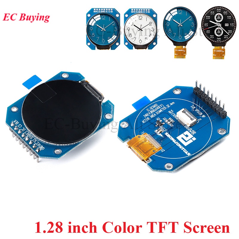1.28 inch HD IPS Color TFT LCD Display Module 1.28" RGB LED Round ...