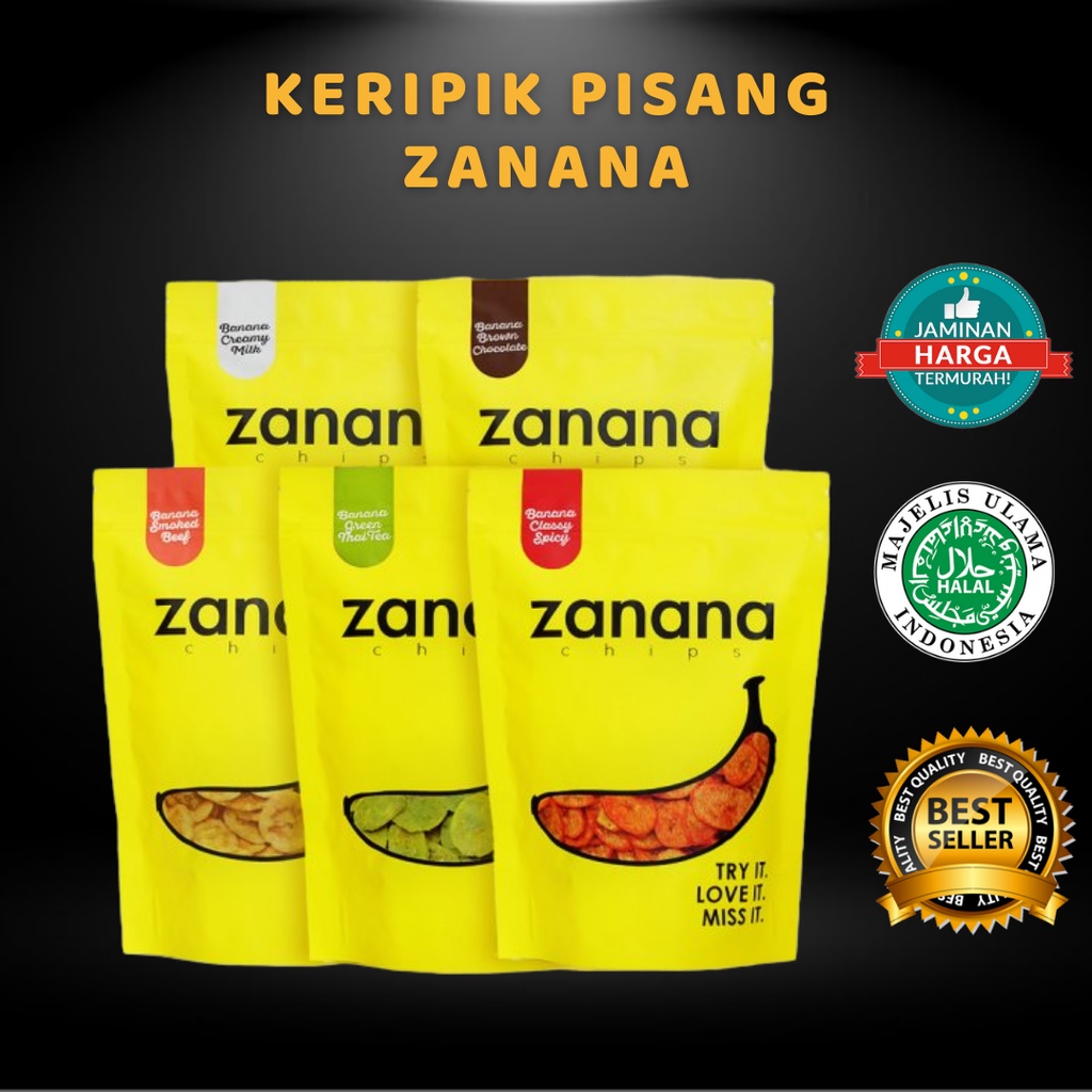 Zanana Chips Banana Chips 80gr Typical Of Bandung - Crispy And Thick ...