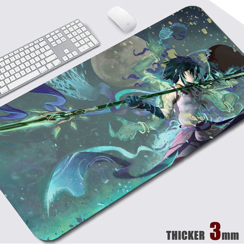 Genshin Impact Xiao Gaming Mouse Mat Gamers Accessories Xxl Big Mouse ...