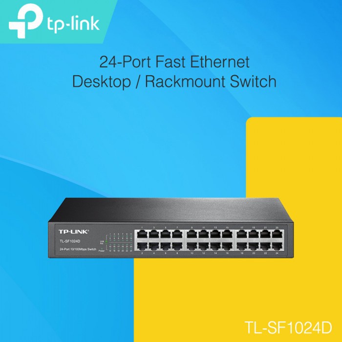 Tp-Link TL-SF1024D 24 Ports 10/100M TP-LINK Switch Hub 24 Ports ... Tp-Link TL-SF1024D 24 Ports 10/100M TP-LINK Switch Hub 24 Ports ...
