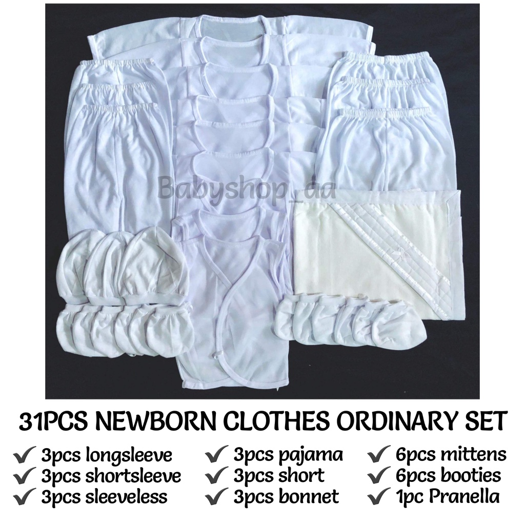 Newborn Ordinary Set For Baby Baru-baruan | Shopee Philippines