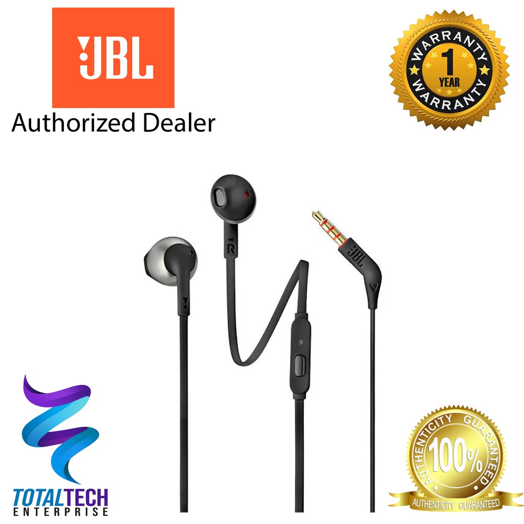 JBL T205 in-Ear Headphone with One-Button Remote/Mic | Shopee Philippines
