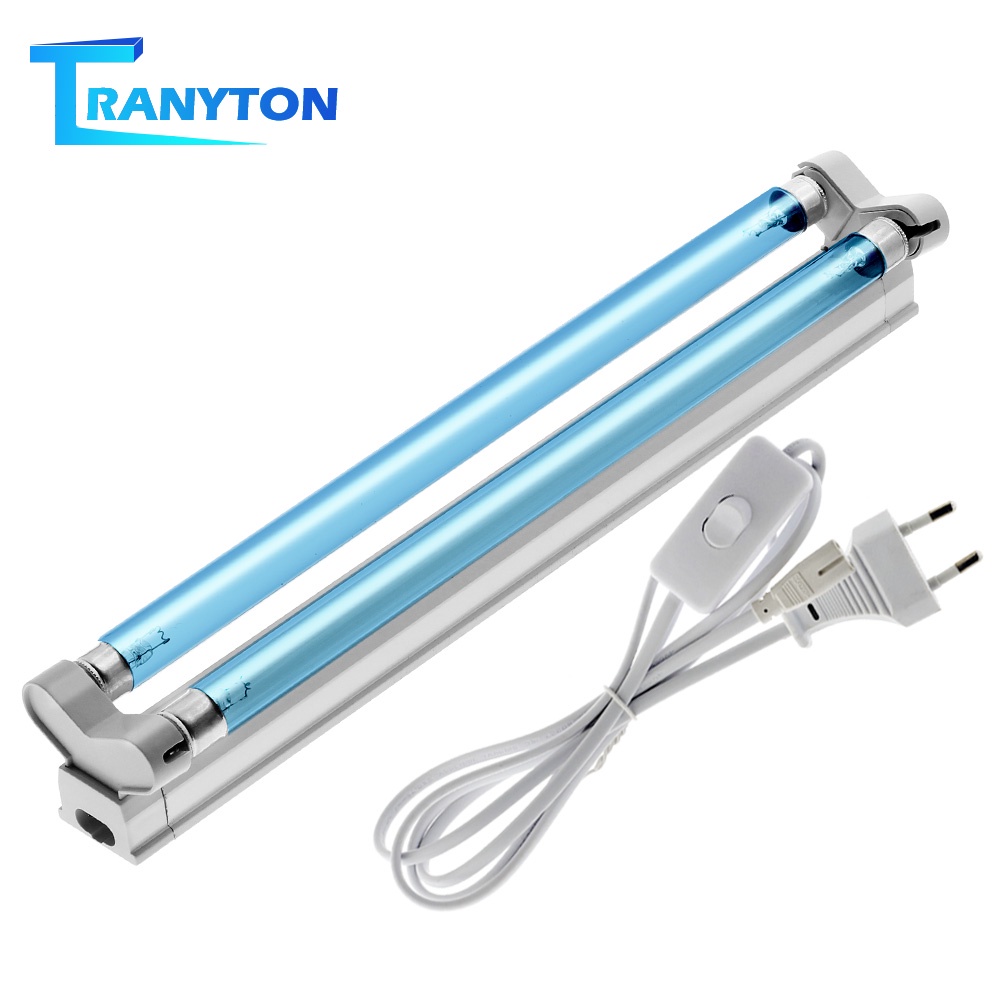 220V UVC Light T5 Double Tube Quartz Ultraviolet Lamps UV Sterilizer ...
