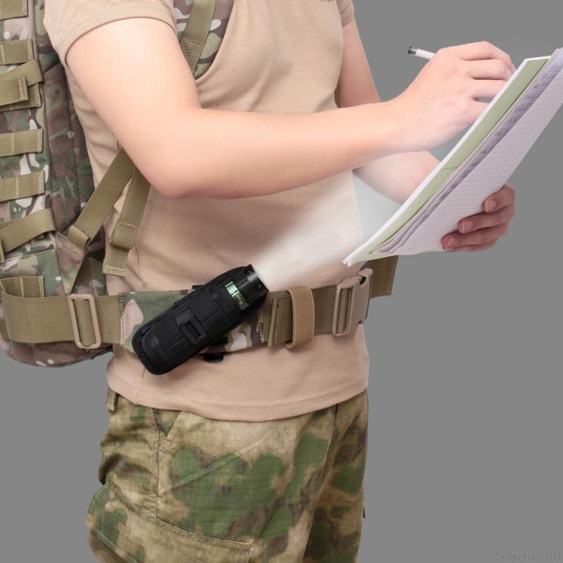 360 Degrees Rotatable Flashlight Pouch Holster Torch Case For Belt ...