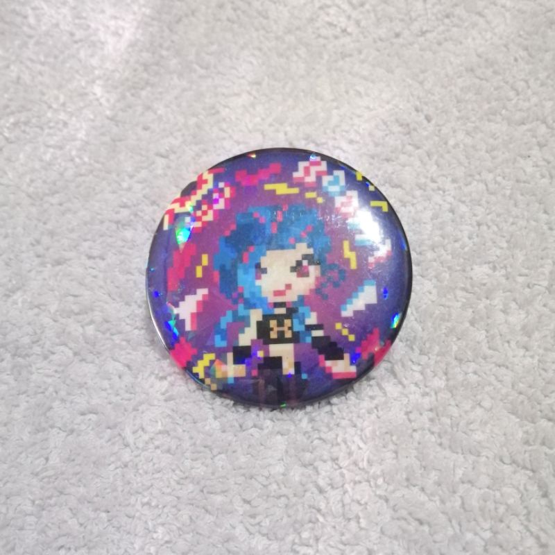 Pixel Powder / Jinx Button Pin ( Arcane / Leauge of Legends ) | Shopee ...