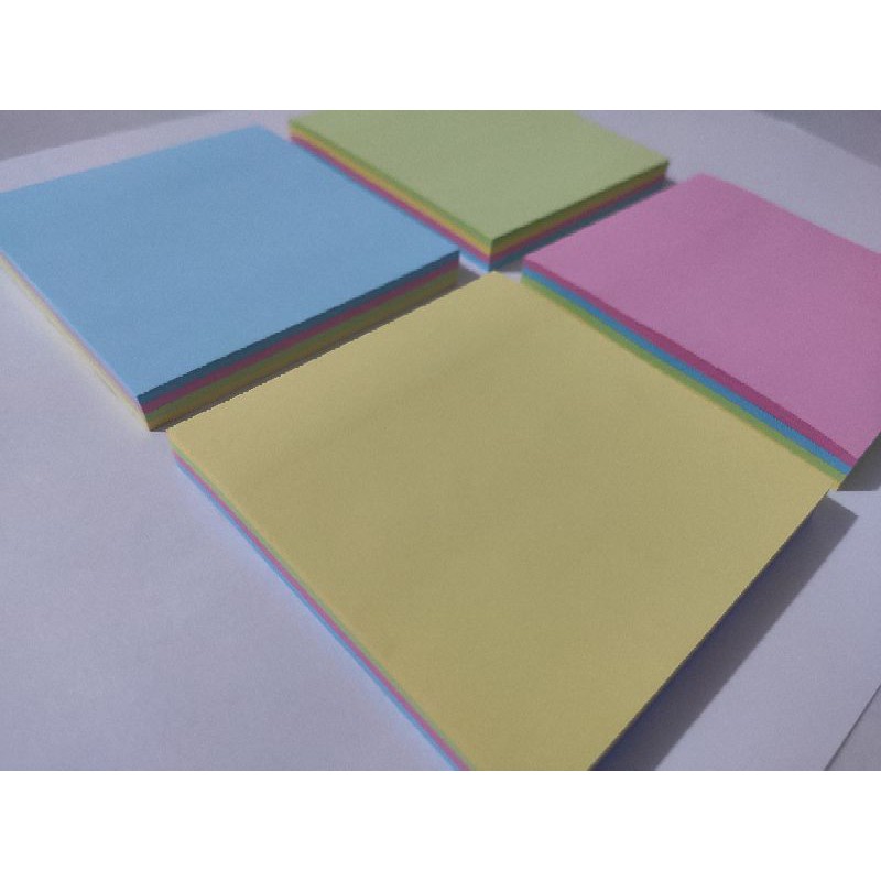 Pastel Colored Sticky Notes 3x3inch 100 sheets/pad | Shopee Philippines