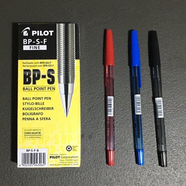 Pilot Fine BP-S Ballpen Ball point pen per piece | Shopee Philippines