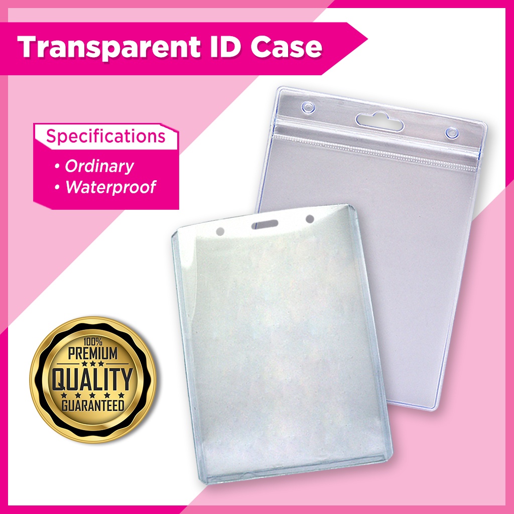 A6 ID CARD CASE HOLDER WITH ZIP LOCK WATERPROOF Vertical [5 pcs per ...